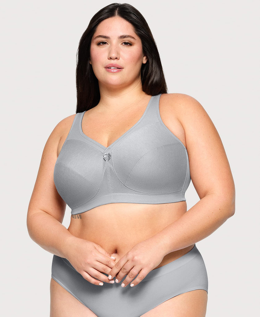 MagicLift Active Support Bra Gray Heather | Glamorise