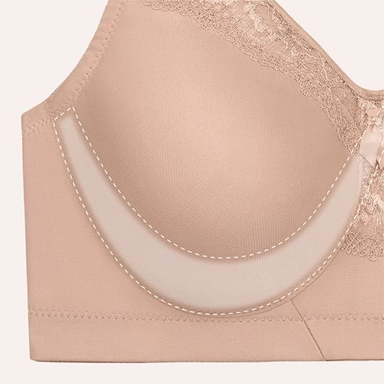 MagicLift Seamless Firm Support Bra White | Glamorise