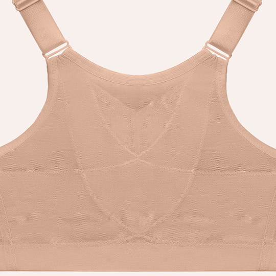 Glamorise MagicLift Front-Closure Posture Back Bra White | Glamorise