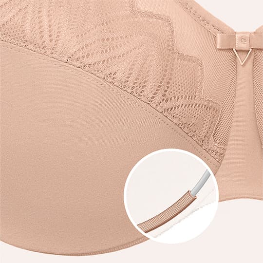 WonderWire Minimizer Bra Black | Glamorise