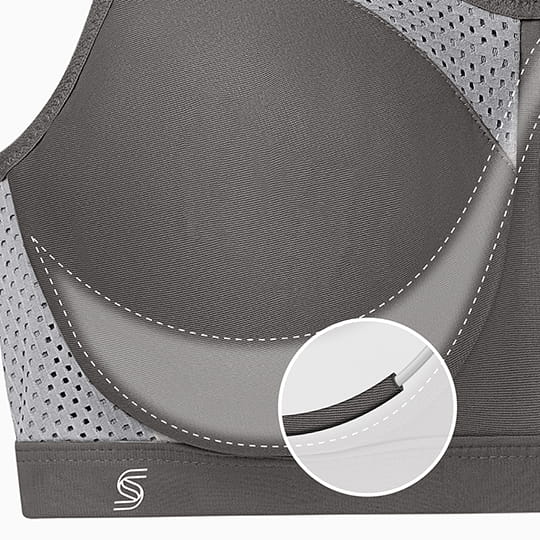 High Impact Underwire Sports Bra Black | Glamorise
