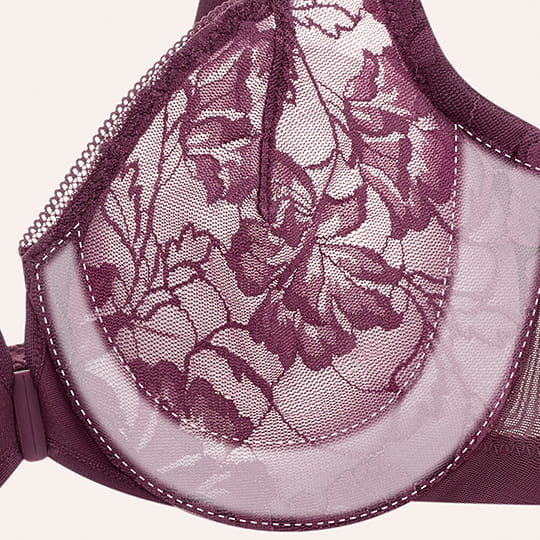 Glamorise Wonderwire Lacey T-Back Front-Close Underwire Bra Black 9246 ...